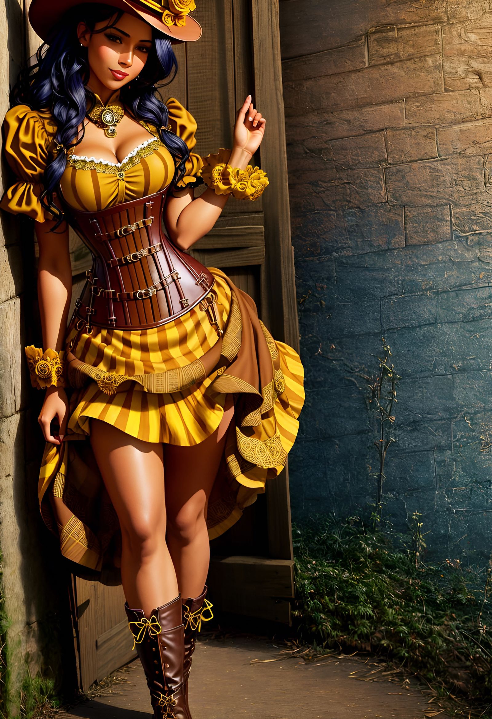Steampunk Hottie 15 Ai Generated Artwork Nightcafe Creator