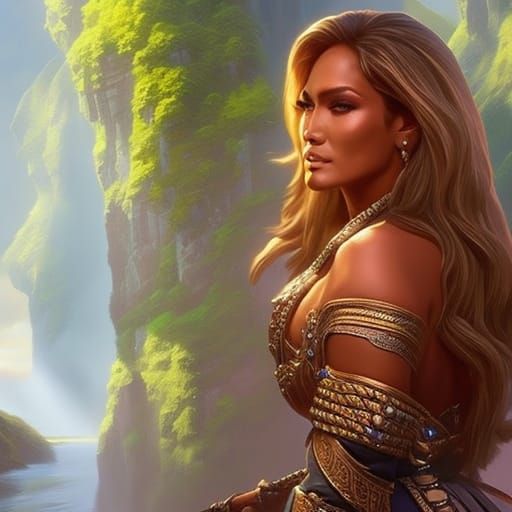 Jennifer Lopez - AI Generated Artwork - NightCafe Creator
