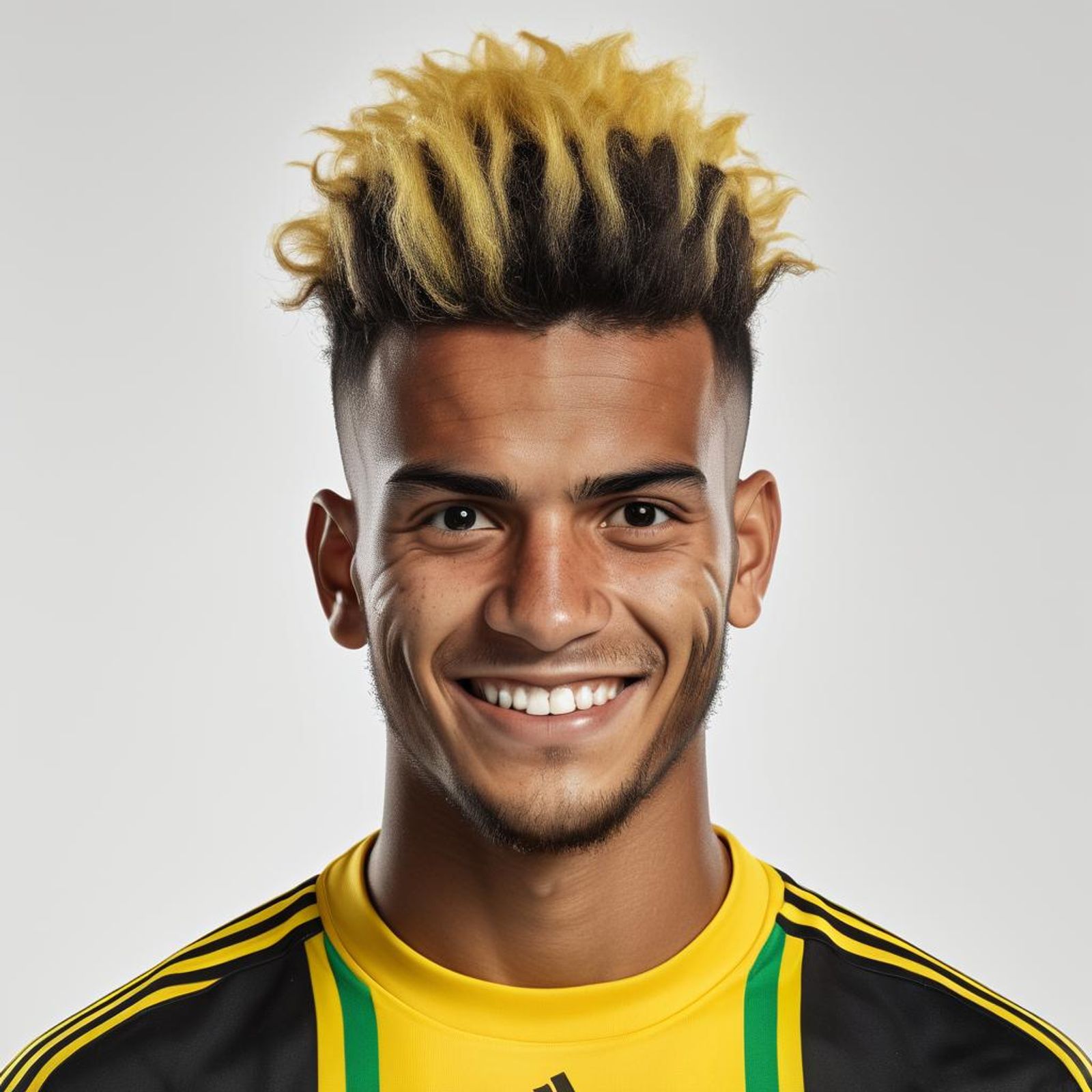 27 years old male Soccer player from Brazil, dark mahogany skin tone ...