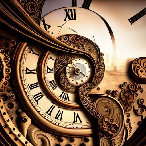Surreal Clock - AI Generated Artwork - NightCafe Creator