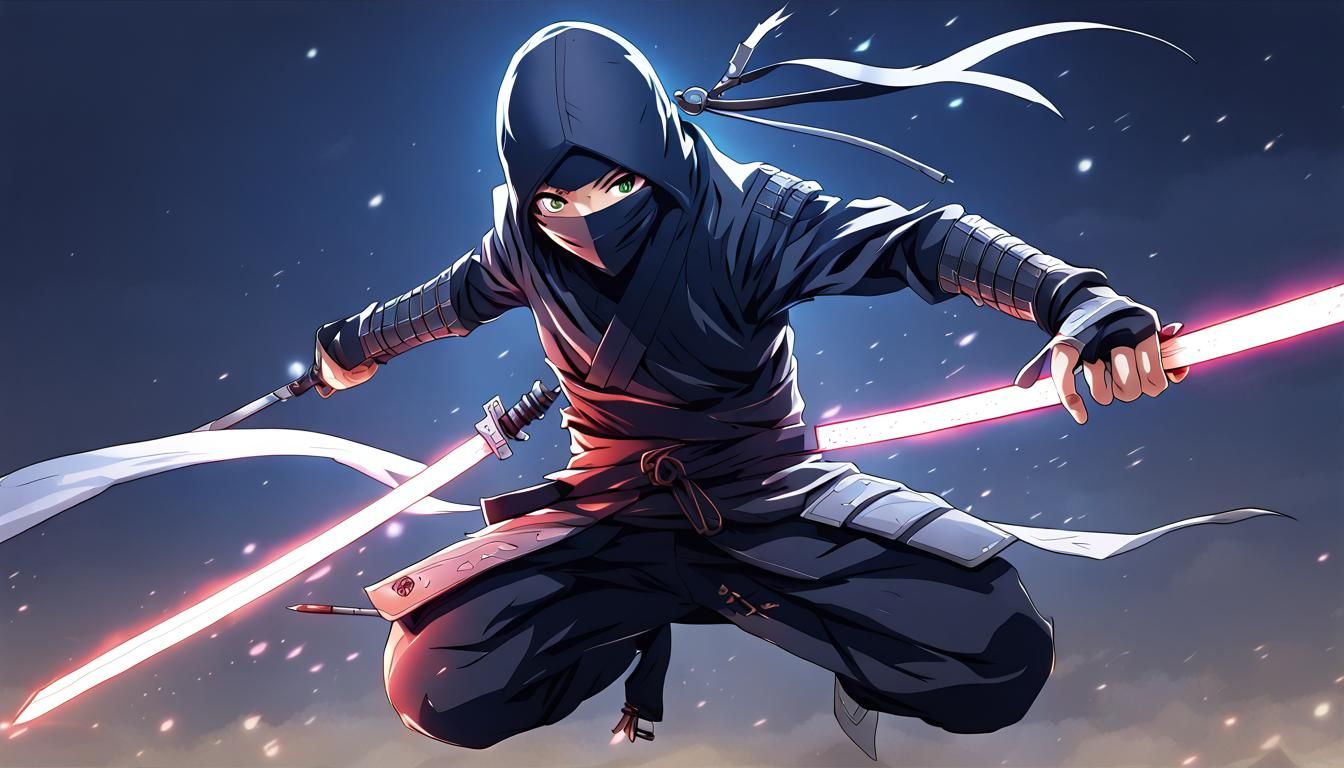 lighting Ninja by artist "anime", Anime Key Visual, Japanese Manga ...