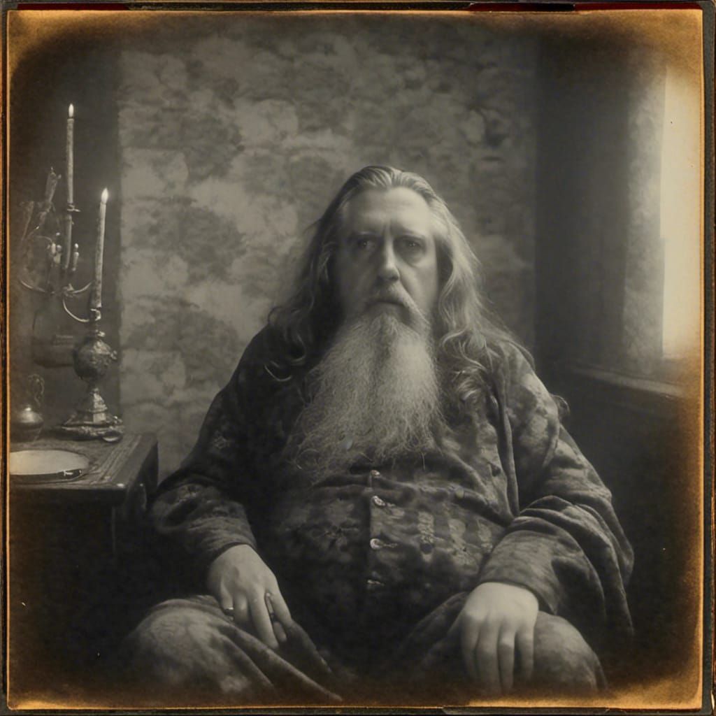 4K 1900s photograph astral horror photorealistic mysterious silver ...