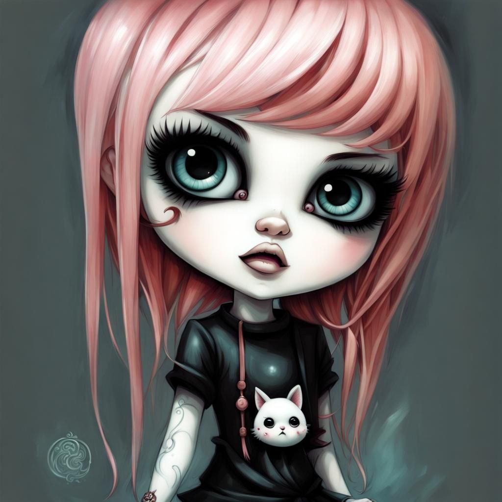 Adorable happy chibi girl character by Greg Simkins, Lori Earley, Mab ...