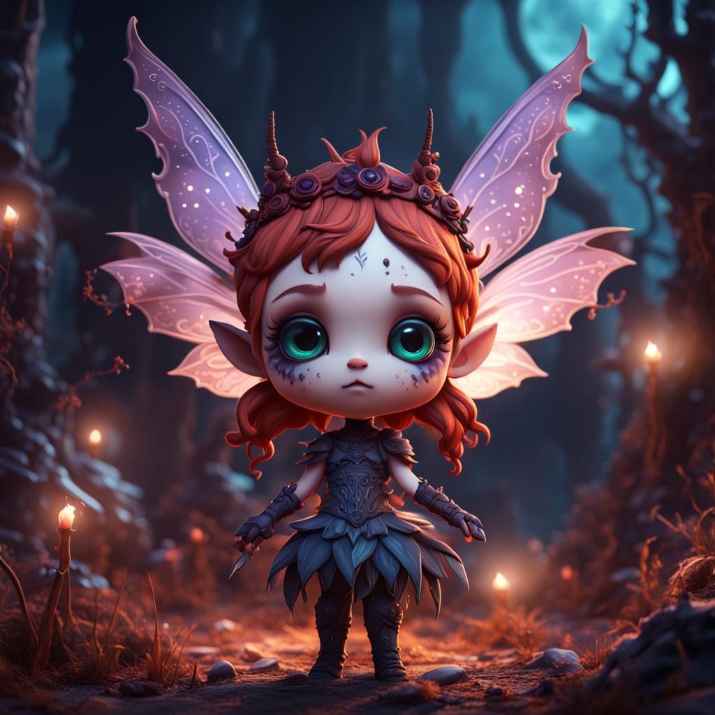 Chibi Nightmare fairy - AI Generated Artwork - NightCafe Creator