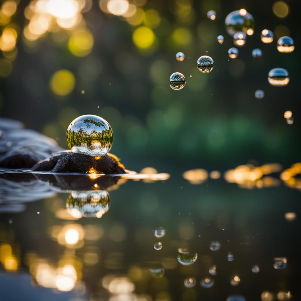 Reflections in Water - AI Generated Artwork - NightCafe Creator