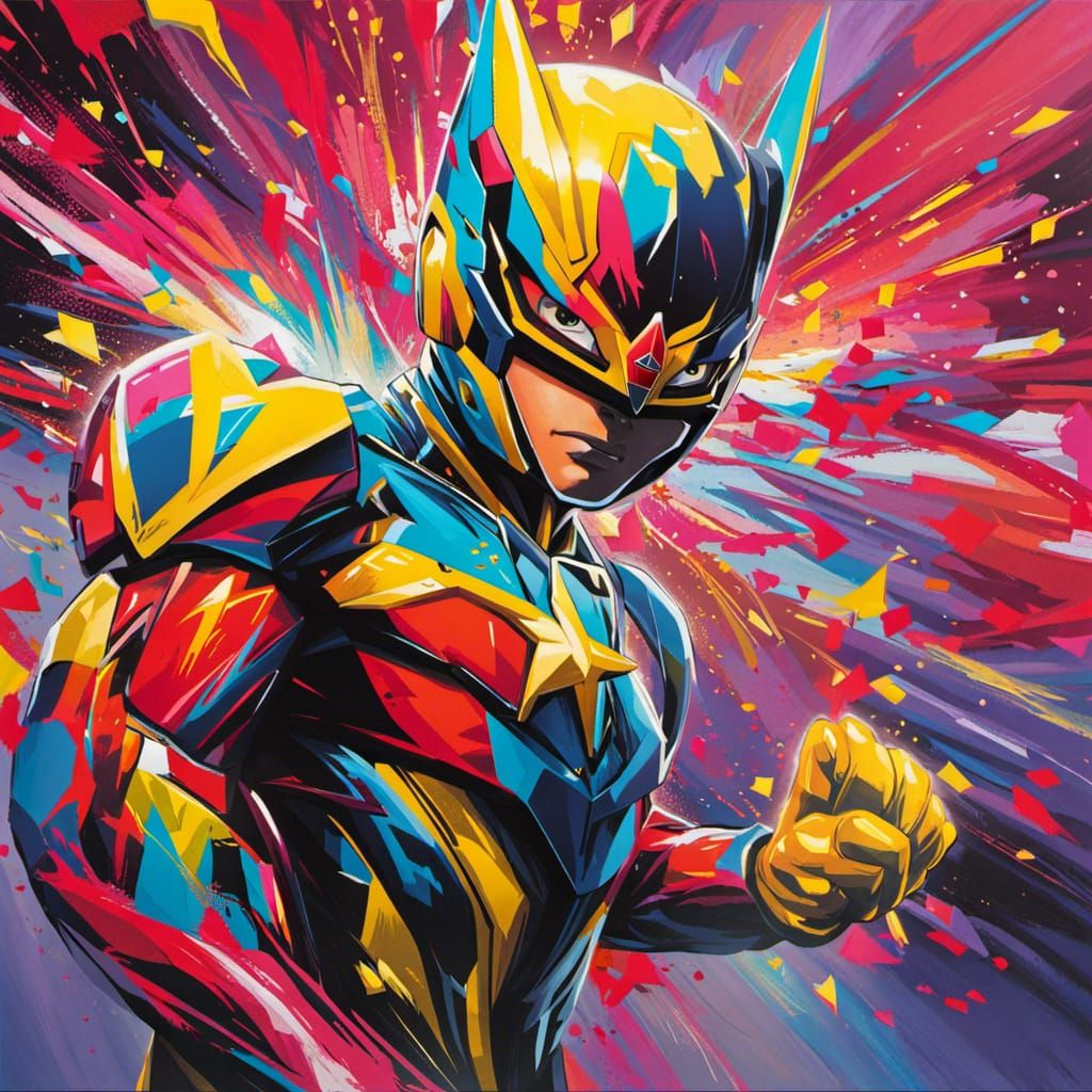 Color Splash Hero - AI Generated Artwork - NightCafe Creator