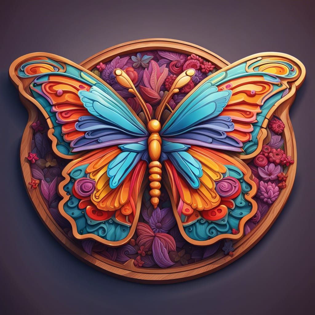 A 3dhd butterfly - AI Generated Artwork - NightCafe Creator