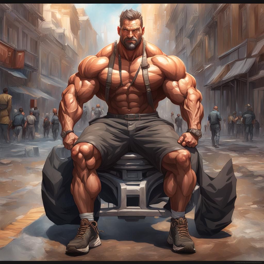 Bodybuilder - AI Generated Artwork - NightCafe Creator