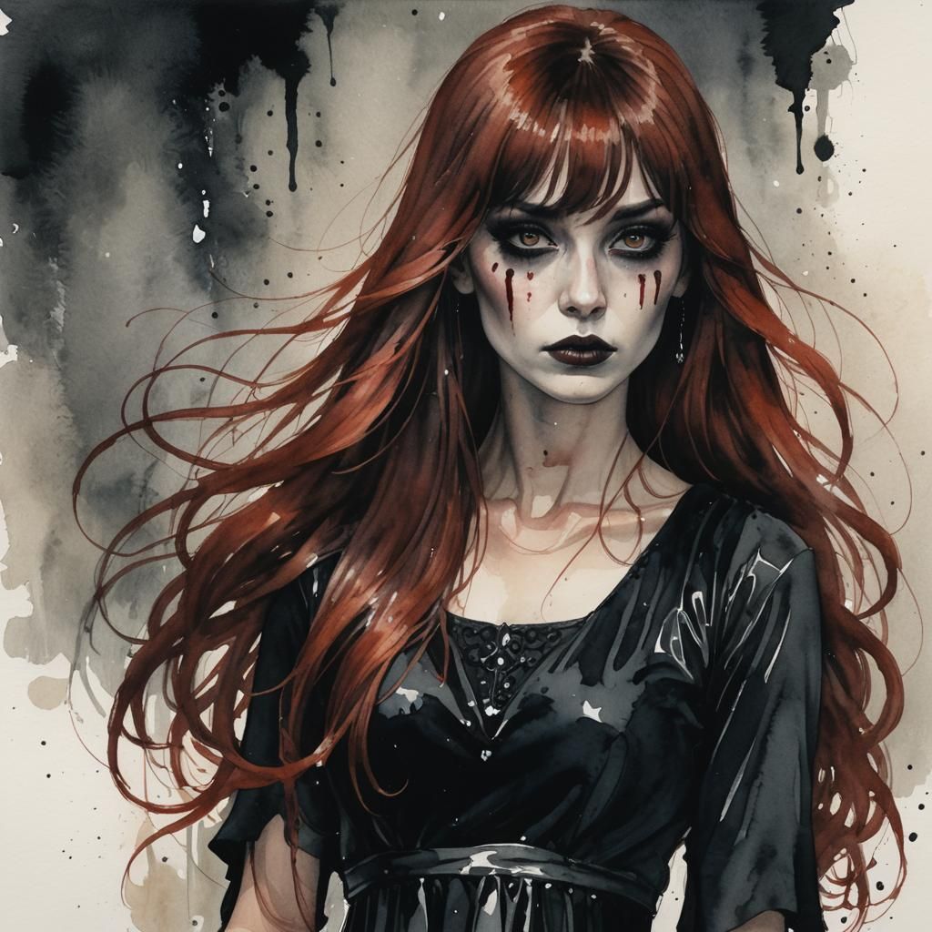 Red headed witch - AI Generated Artwork - NightCafe Creator