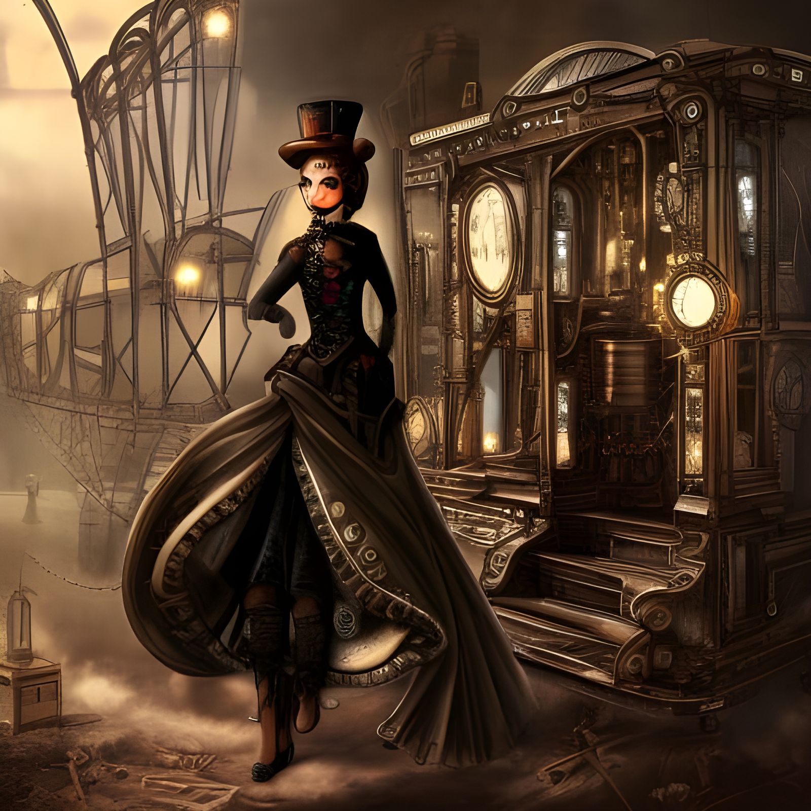 steampunk 3 - AI Generated Artwork - NightCafe Creator