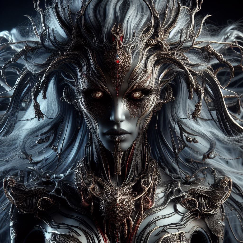 "Matron of Madness, Nephilia" - AI Generated Artwork - NightCafe Creator