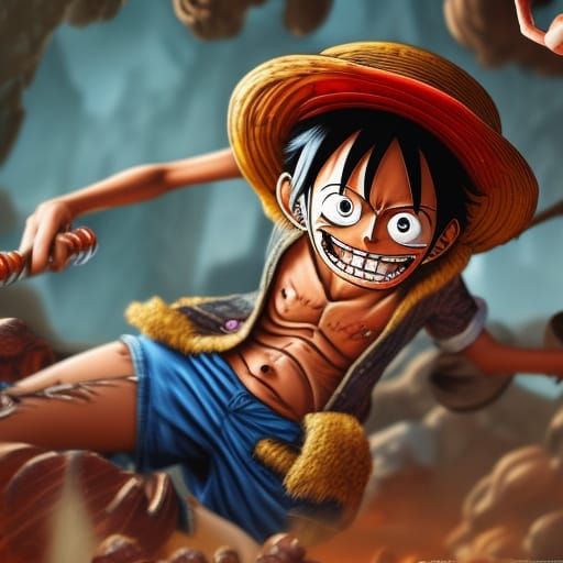 Monkey D. Luffy. - AI Generated Artwork - NightCafe Creator