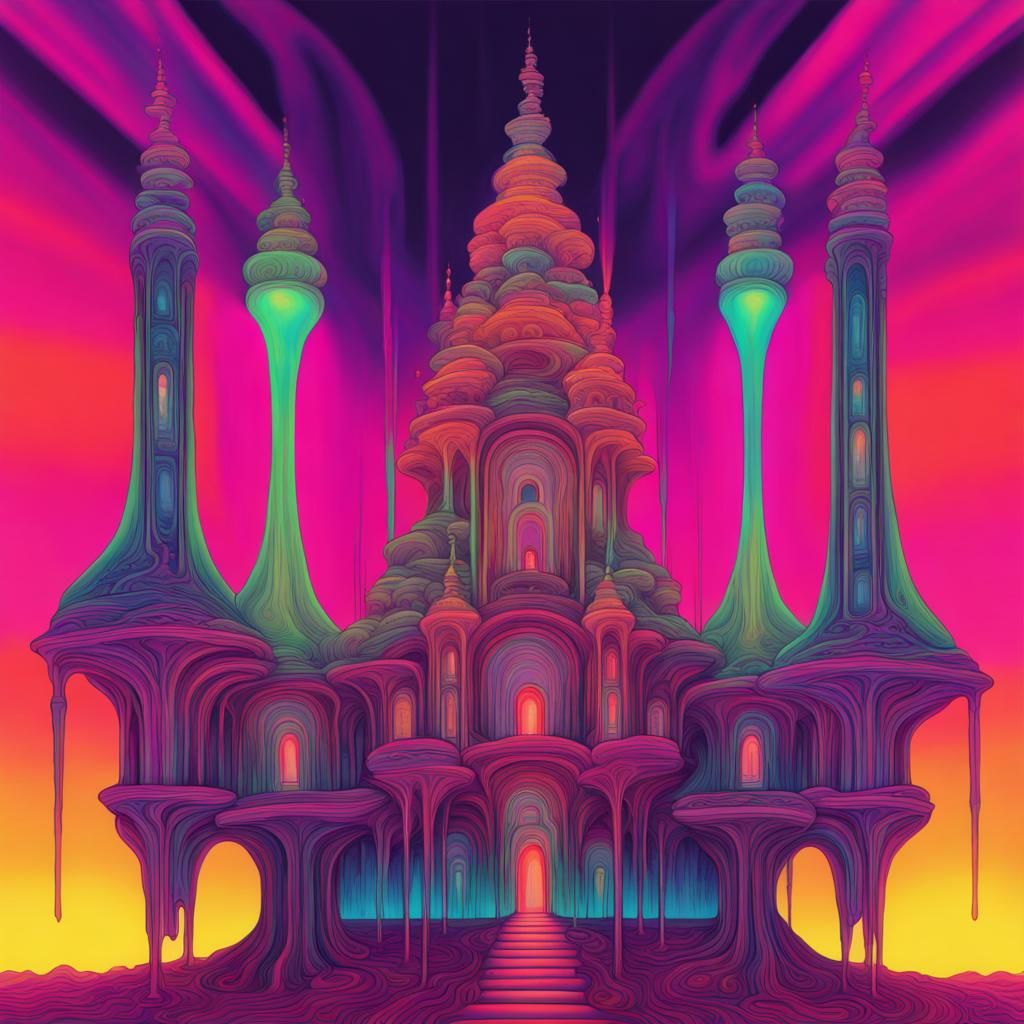 Melting Away (The Temple of Time) - Synthwave Version - AI Generated ...