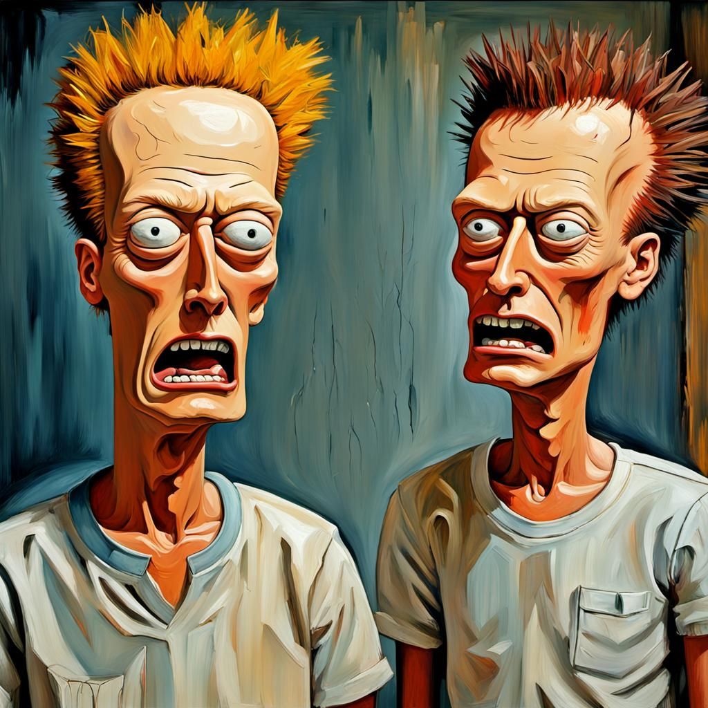 Beavis and butthead - AI Generated Artwork - NightCafe Creator