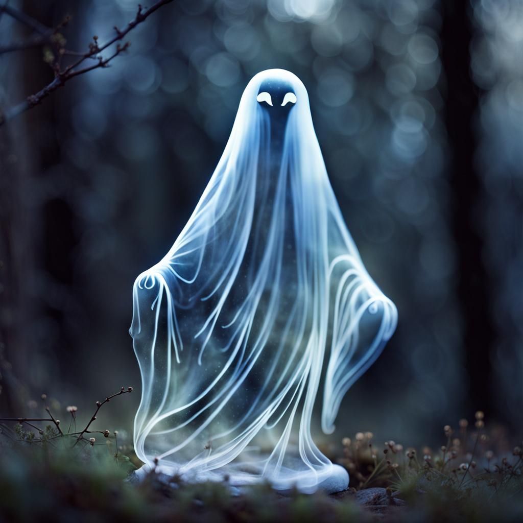 Spirit ghost translucent transparent whimsical mythical - AI Generated ...