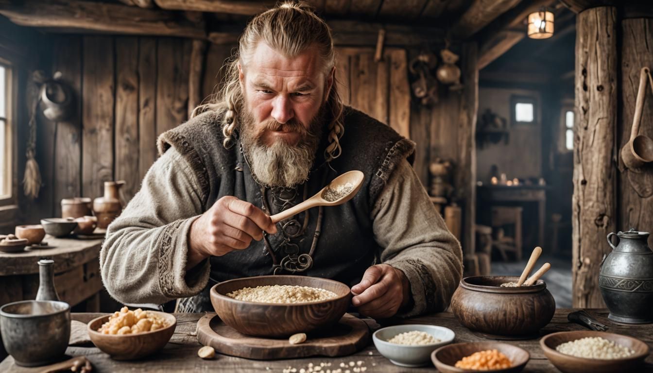 Viking Breakfast - AI Generated Artwork - NightCafe Creator