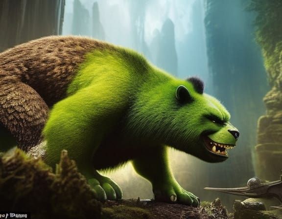 exquisitely detailed, very scary Hulk with awesome feathers and fur ...