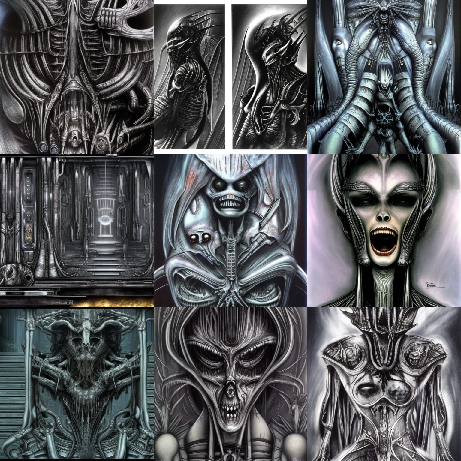 H.R Giger Final Fantasy - AI Generated Artwork - NightCafe Creator
