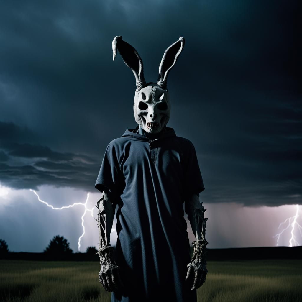 Donnie Darko, dark skies overhead, brewing demonic storm, Professional ...