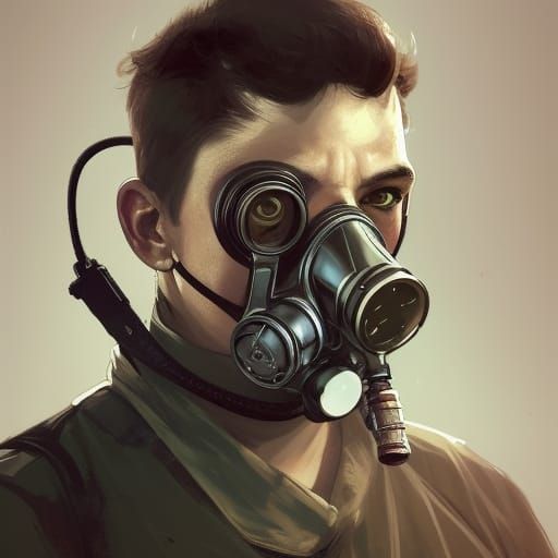 A Gentlemen's Gas Mask - AI Generated Artwork - NightCafe Creator