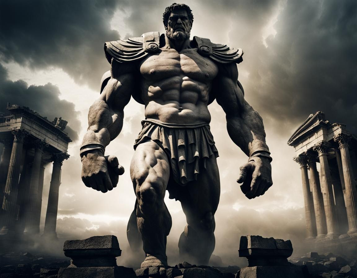 Stone Colossus - AI Generated Artwork - NightCafe Creator