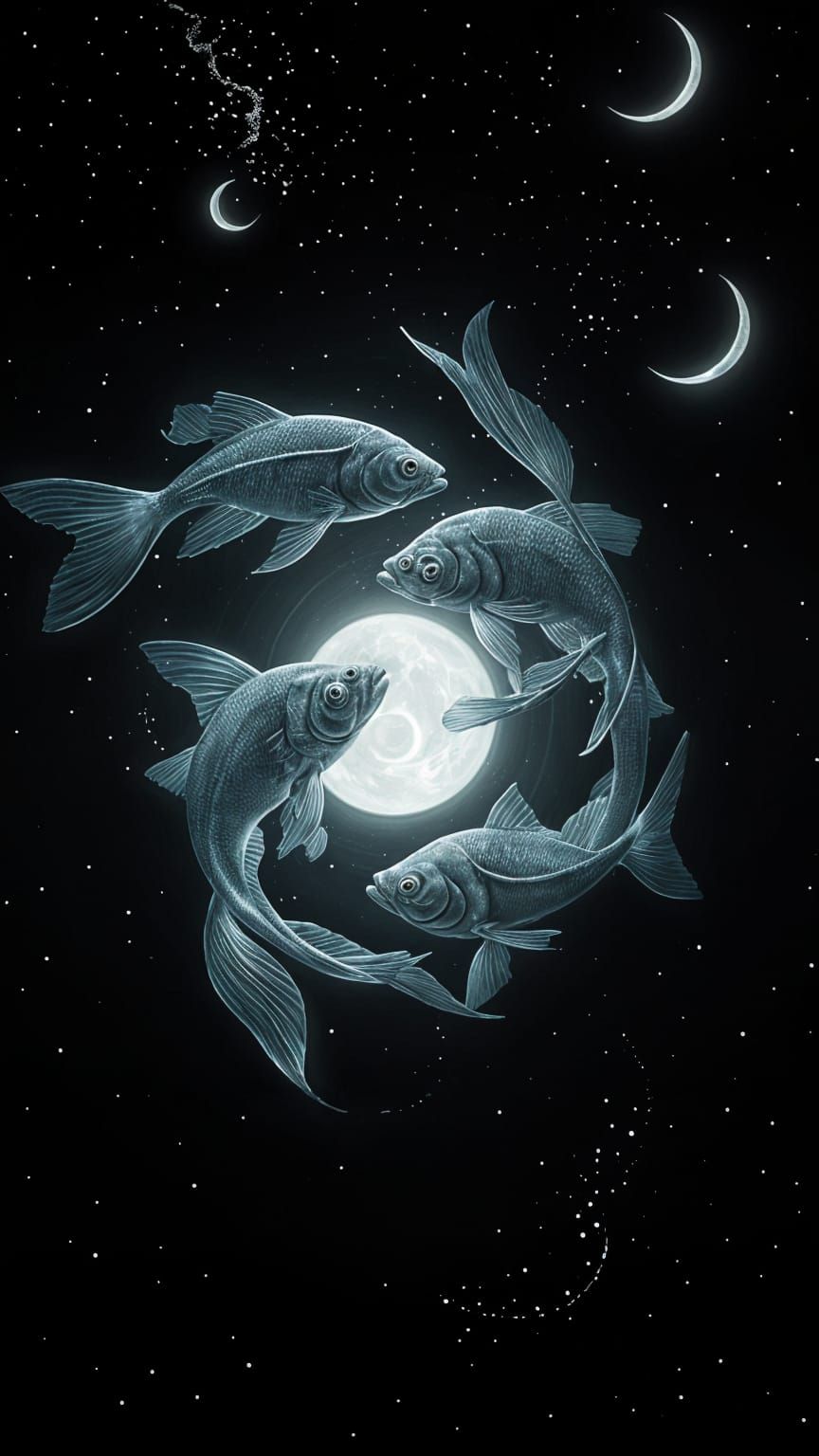 Pisces - Celestial Fish in Ethereal Harmony