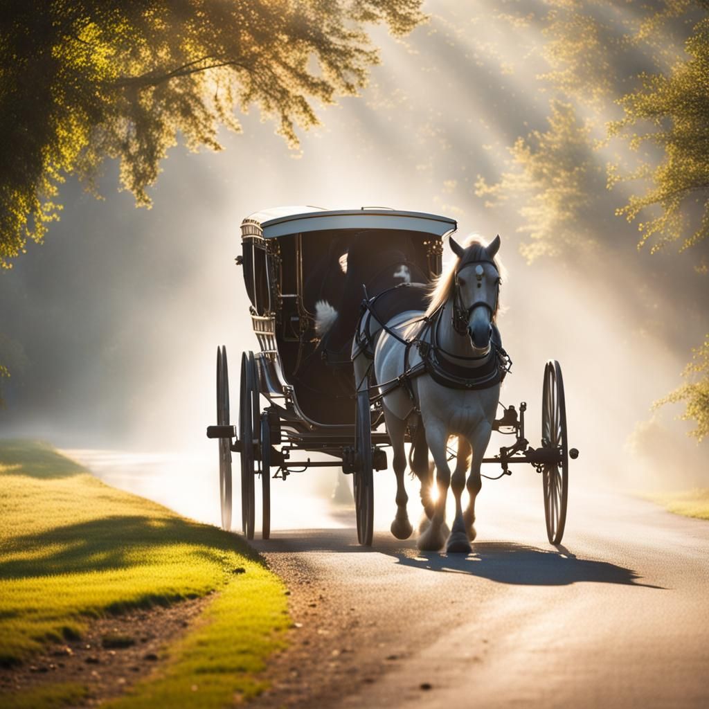Mennonite Horse and Buggy - AI Generated Artwork - NightCafe Creator