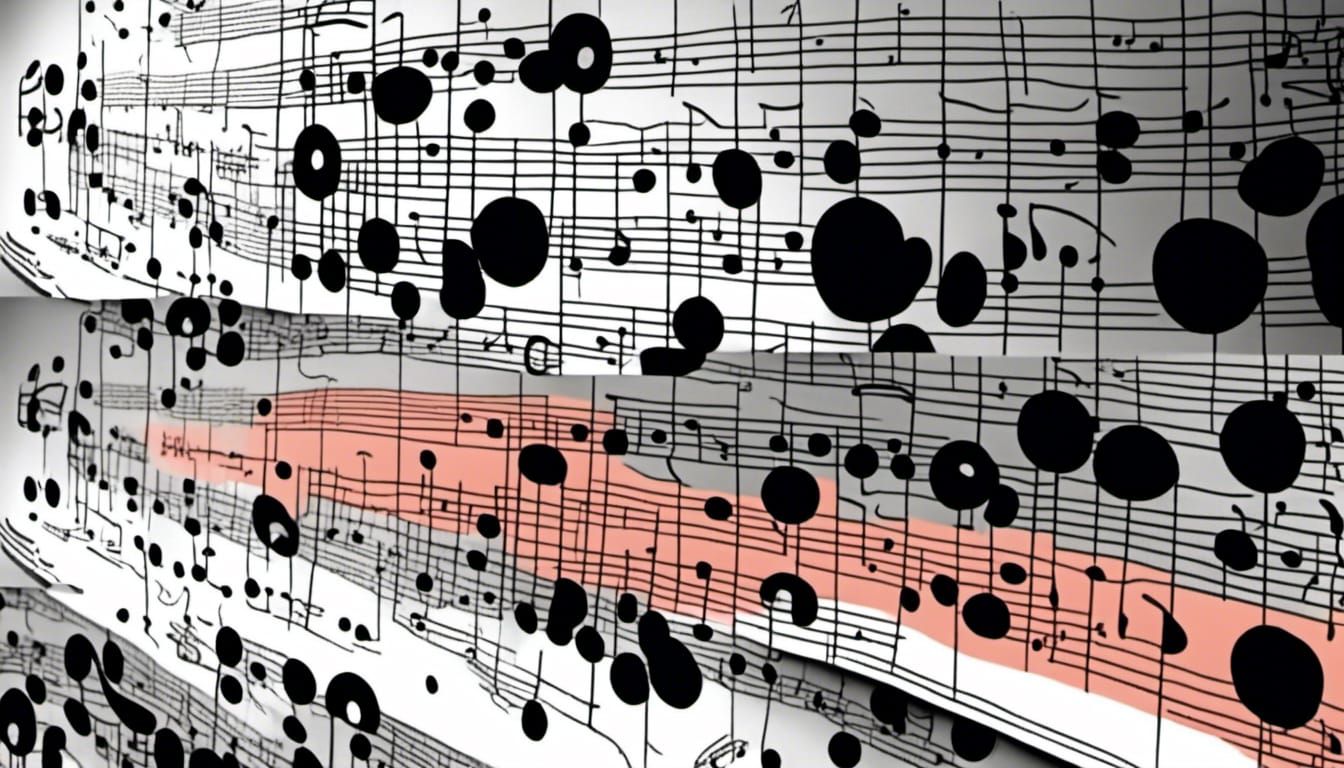 graphic music notation - AI Generated Artwork - NightCafe Creator