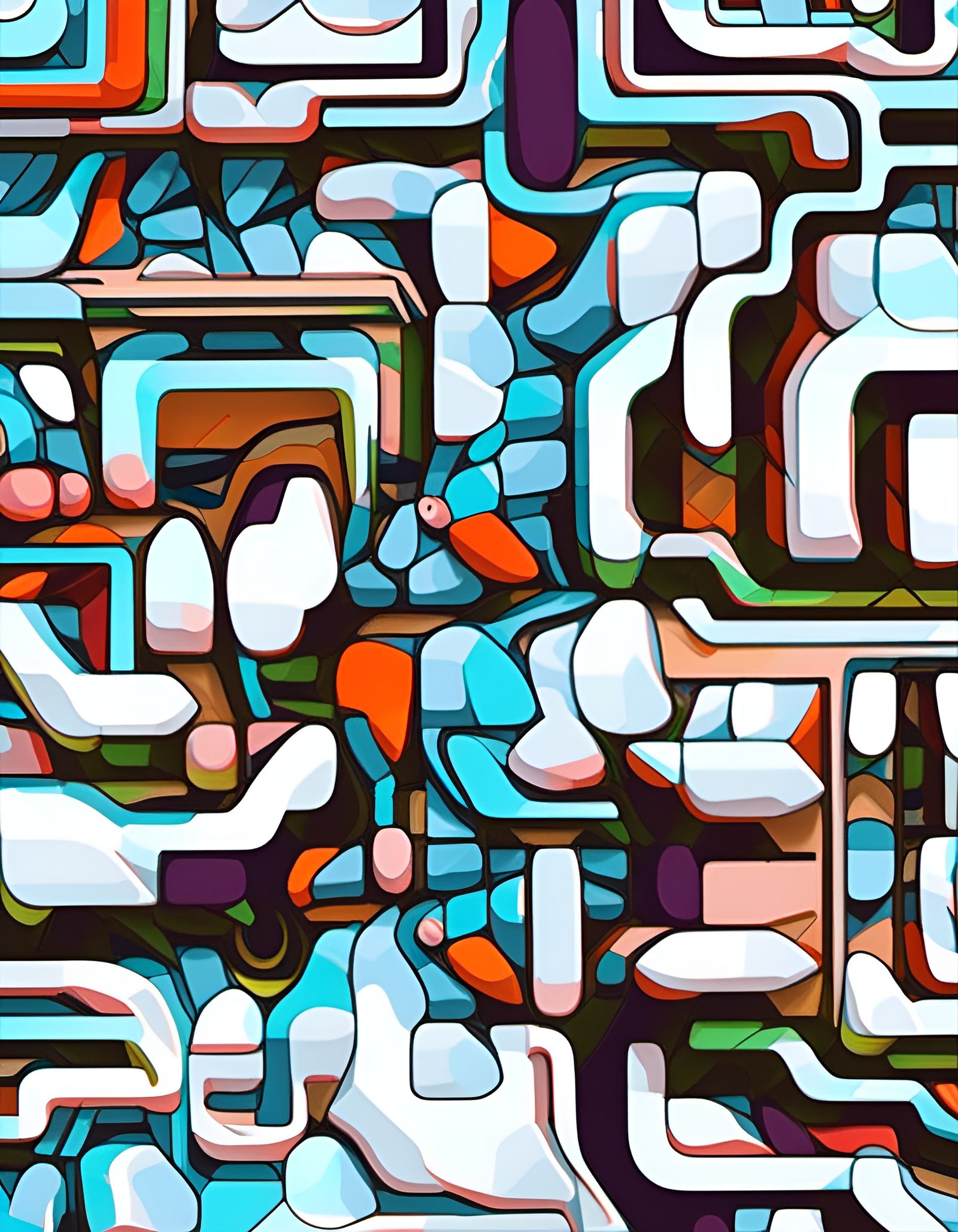 Abstract modern urban art 26sep23 - AI Generated Artwork - NightCafe ...