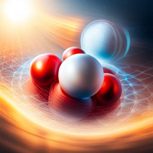atoms and particles (A) - AI Generated Artwork - NightCafe Creator