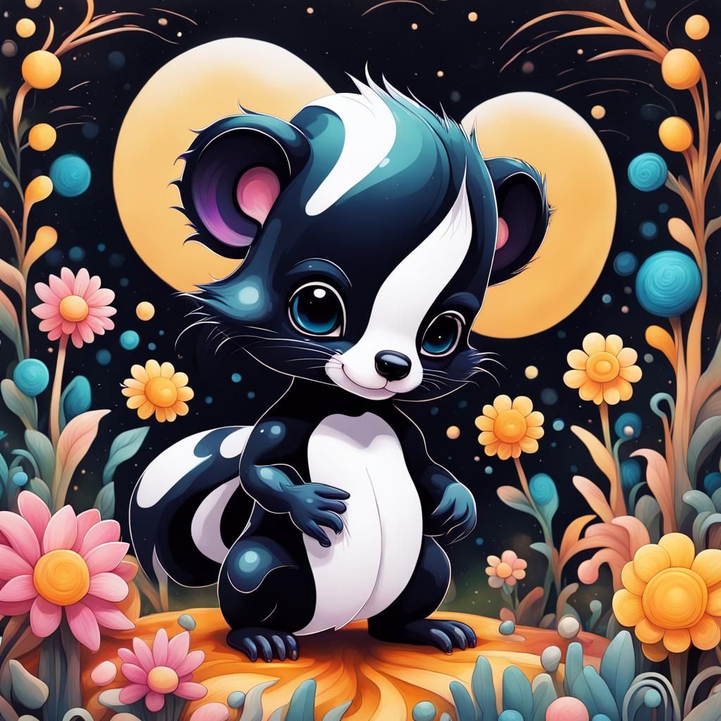 Chibi skunk - AI Generated Artwork - NightCafe Creator