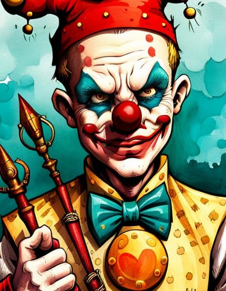 Clown #1 - AI Generated Artwork - NightCafe Creator