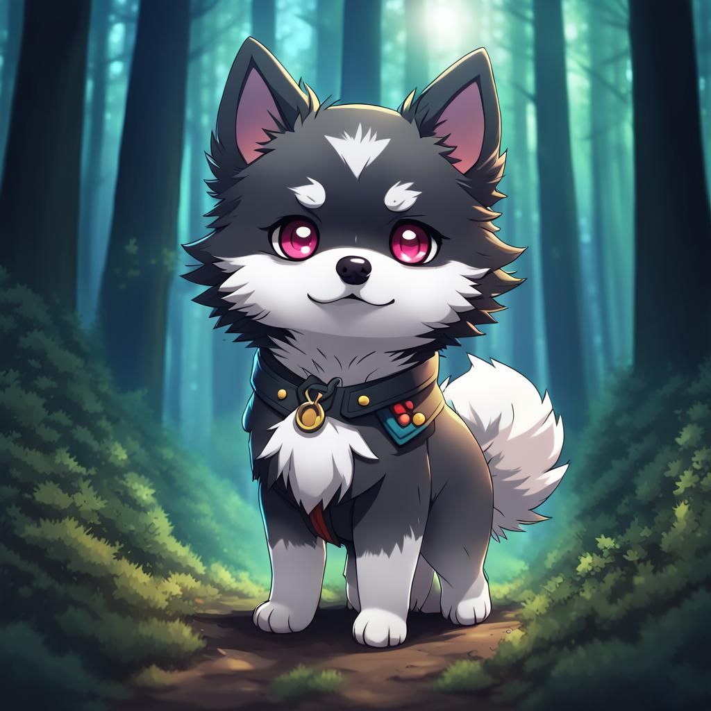 Adventuring pomsky - AI Generated Artwork - NightCafe Creator