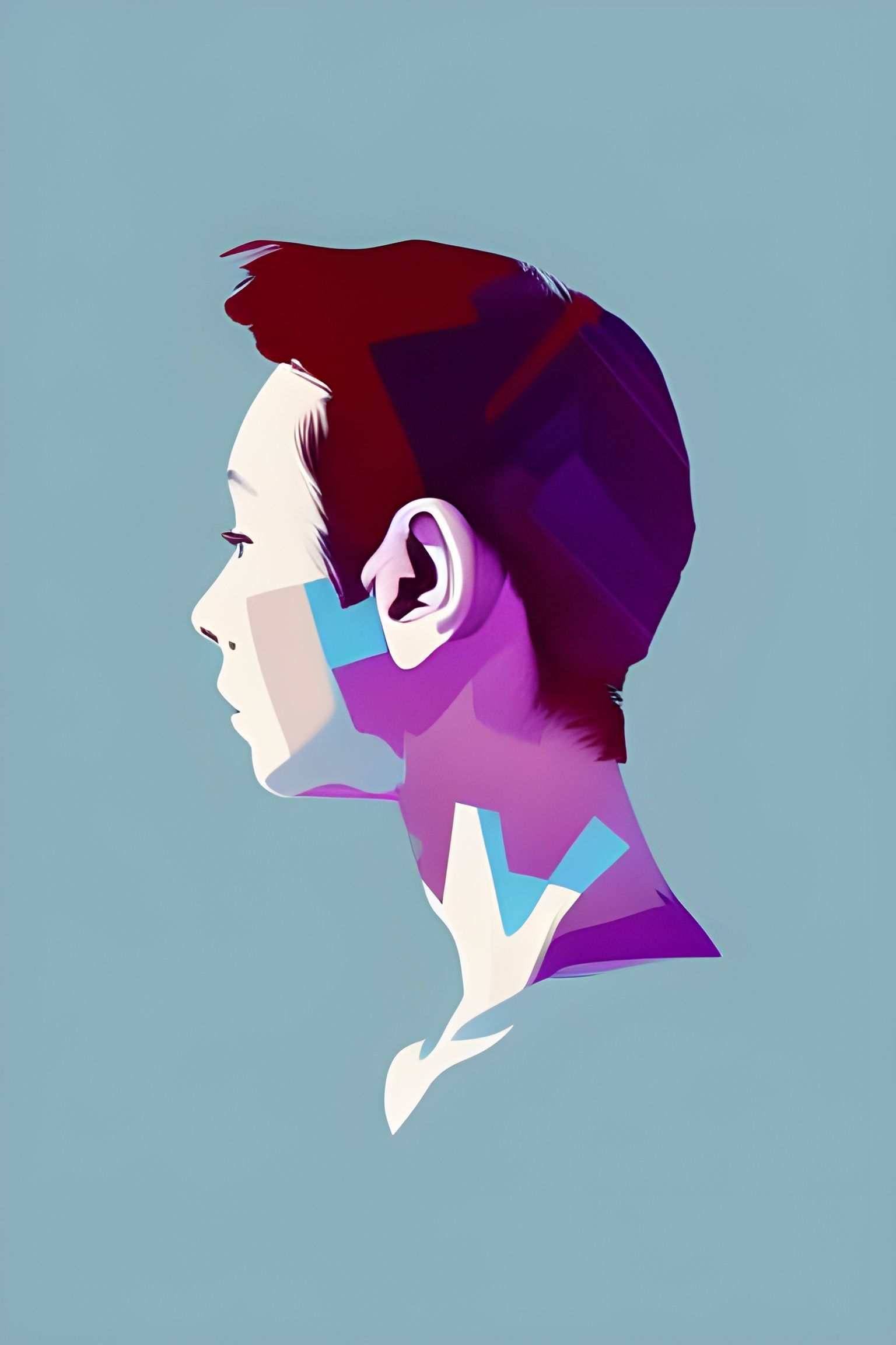 Minimalist Head - AI Generated Artwork - NightCafe Creator