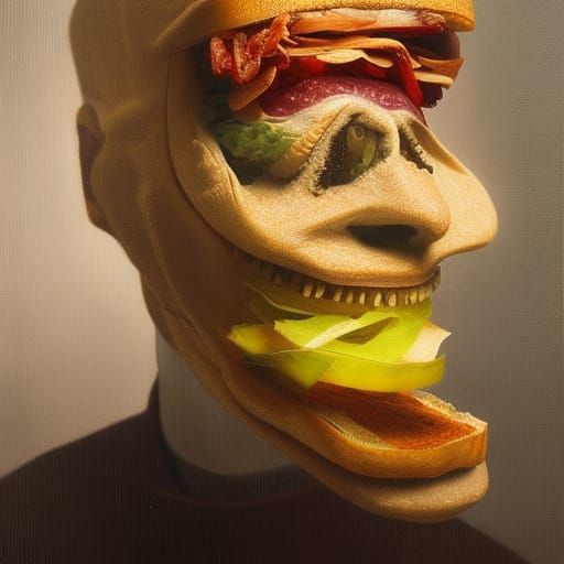 Sandwich monster - AI Generated Artwork - NightCafe Creator