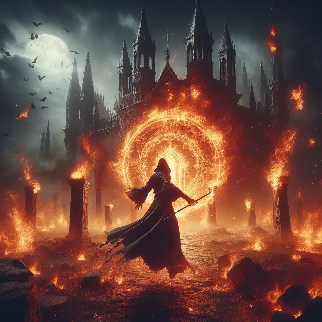 Warlock - Hellfire - AI Generated Artwork - NightCafe Creator