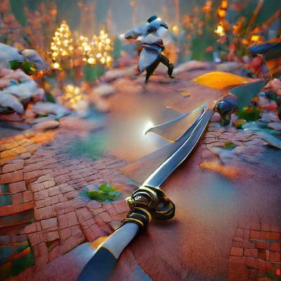 Sword fighting - AI Generated Artwork - NightCafe Creator
