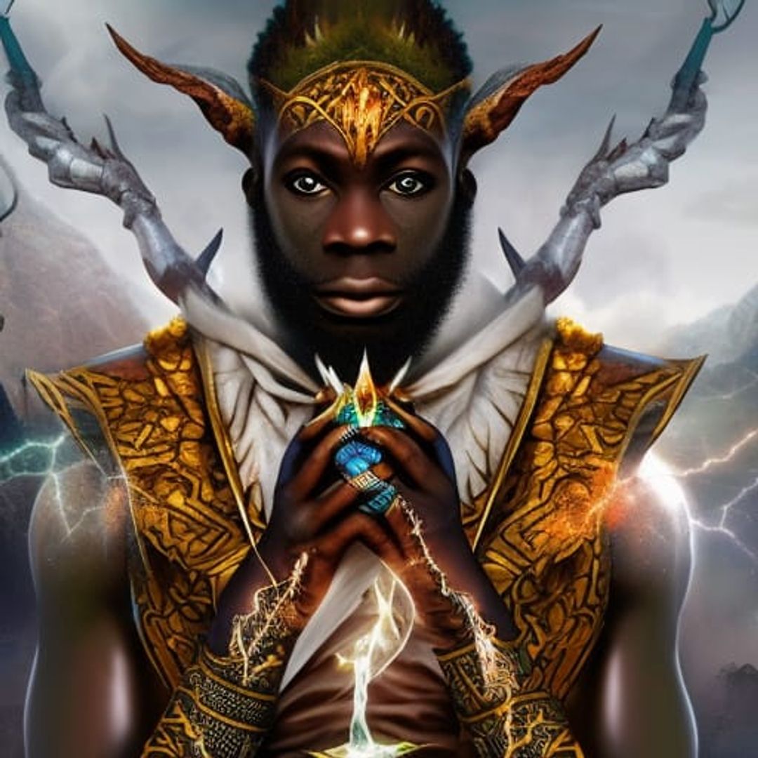 Mystical african warlock 💫 II - AI Generated Artwork - NightCafe Creator