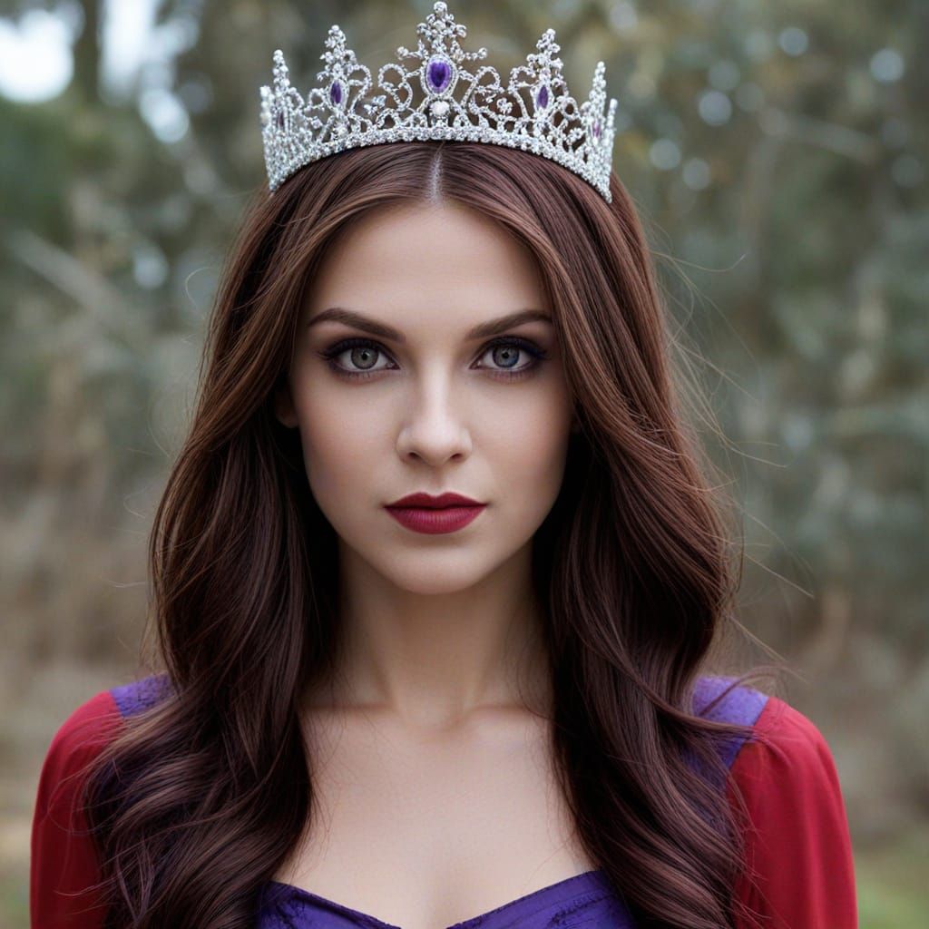 Ethereal Vampire Queen in Rich Jewel Tones - AI Art