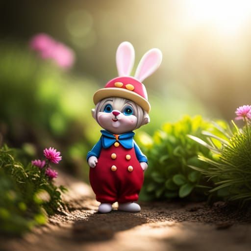 Bunny clown - AI Generated Artwork - NightCafe Creator