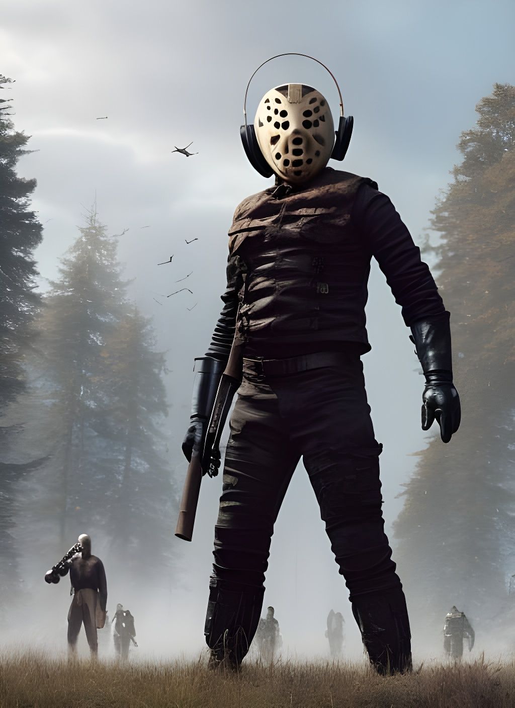 Jason and His Hunting Party - AI Generated Artwork - NightCafe Creator