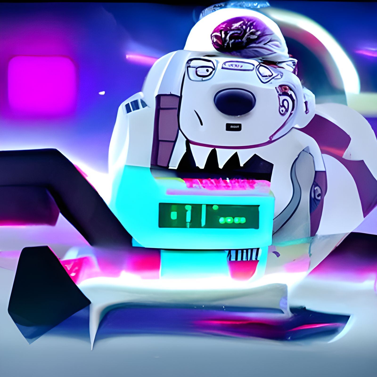 Cyborg Beast Toon 2 - AI Generated Artwork - NightCafe Creator