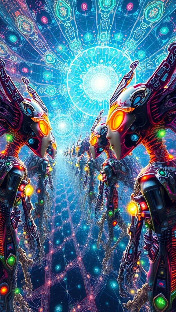 DMT Machine Elves. - Hyperdimensional Machine Elves in Neon ...