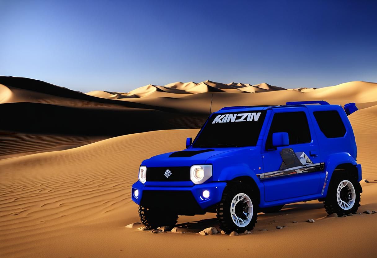 A modified 3rd Gen Suzuki Jimny - AI Generated Artwork - NightCafe Creator