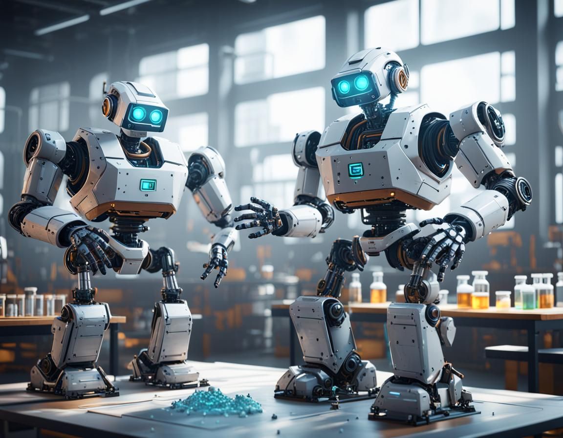 Lab Robots - AI Generated Artwork - NightCafe Creator