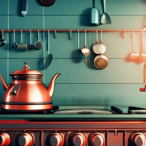 Vintage kettle - AI Generated Artwork - NightCafe Creator
