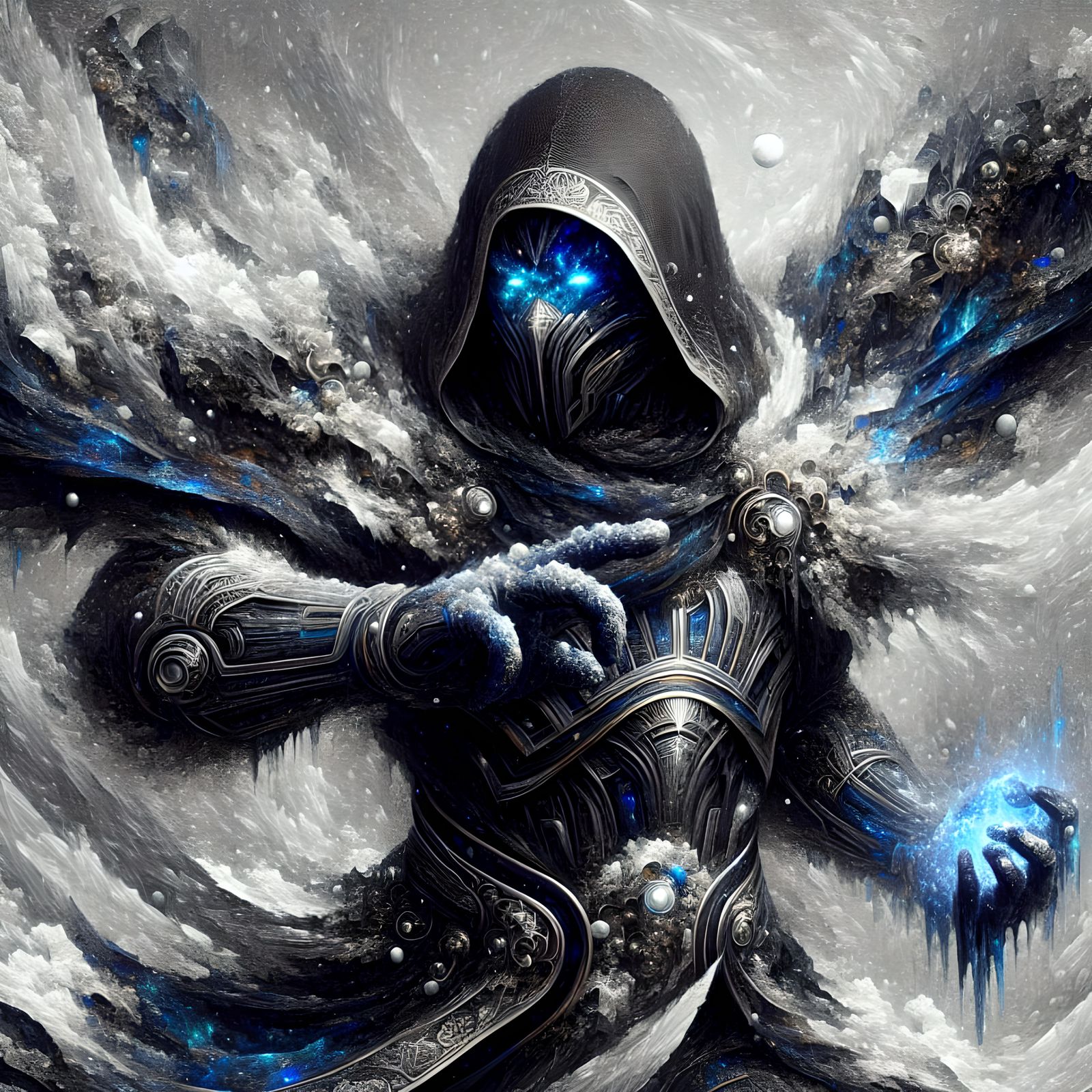 Cosmic Emperor A blizzard comes. - AI Generated Artwork - NightCafe Creator