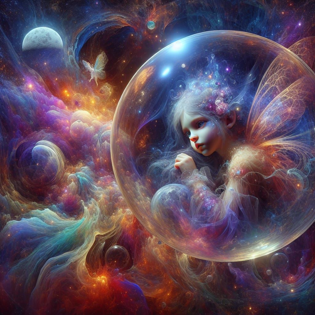 Cosmic fairy - AI Generated Artwork - NightCafe Creator