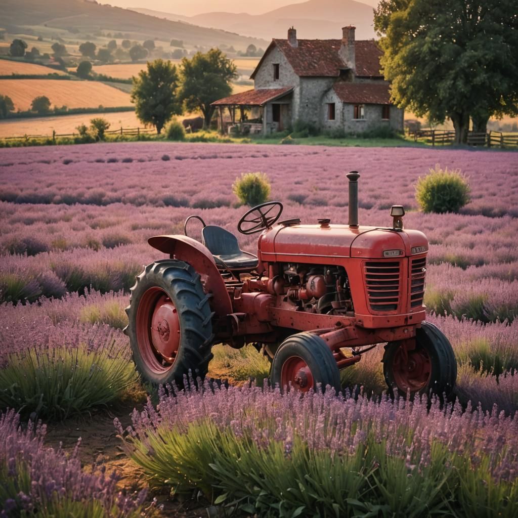Lavender_Farm_6 - AI Generated Artwork - NightCafe Creator