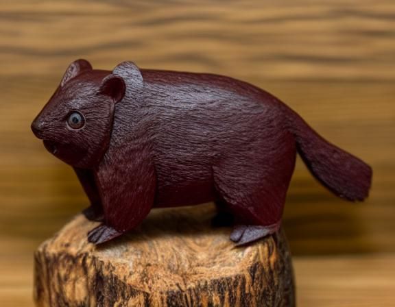 Simple Hyrax Sculpture II - AI Generated Artwork - NightCafe Creator